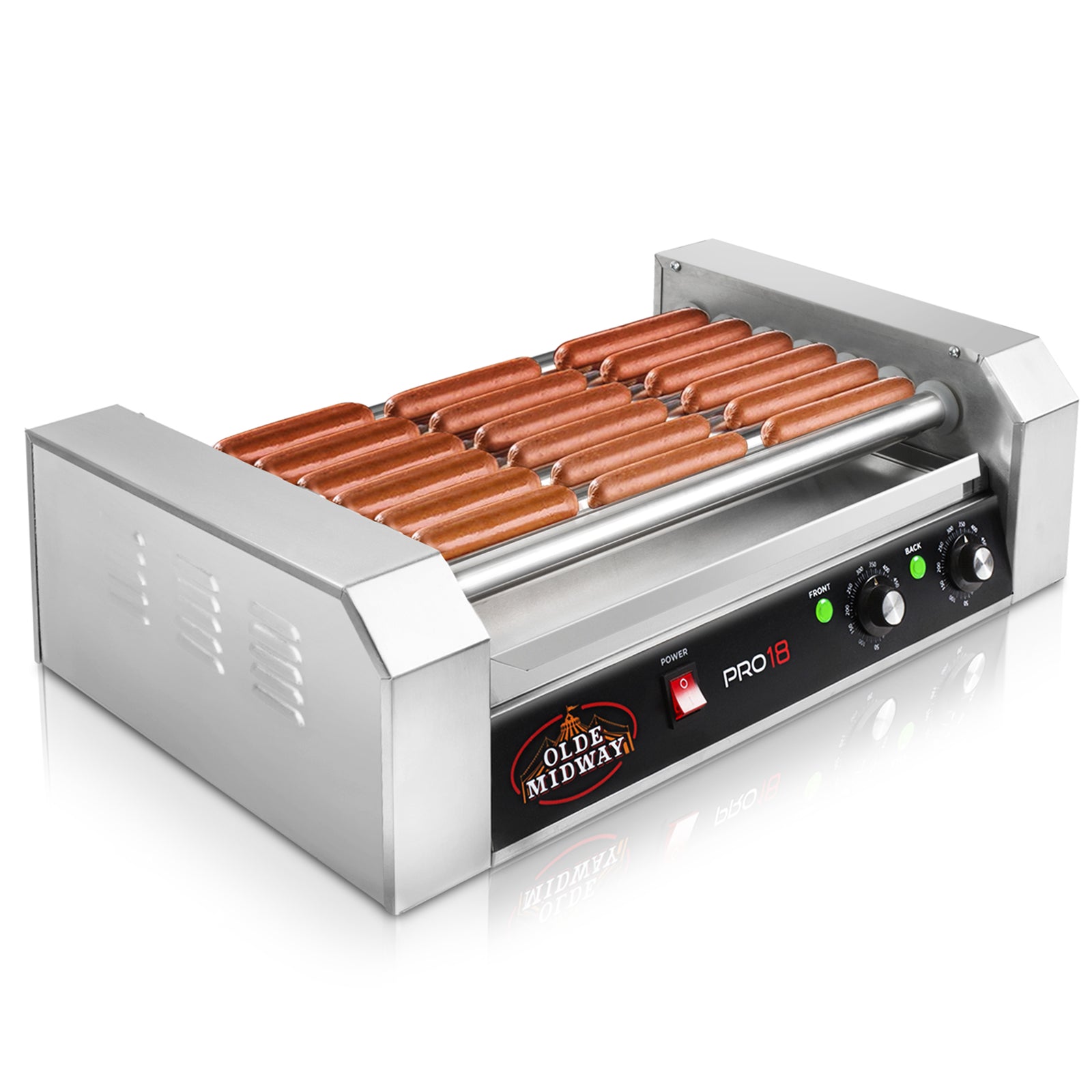 PRO18 Hot Dog Roller Machine with 7 Rollers - Olde Midway
