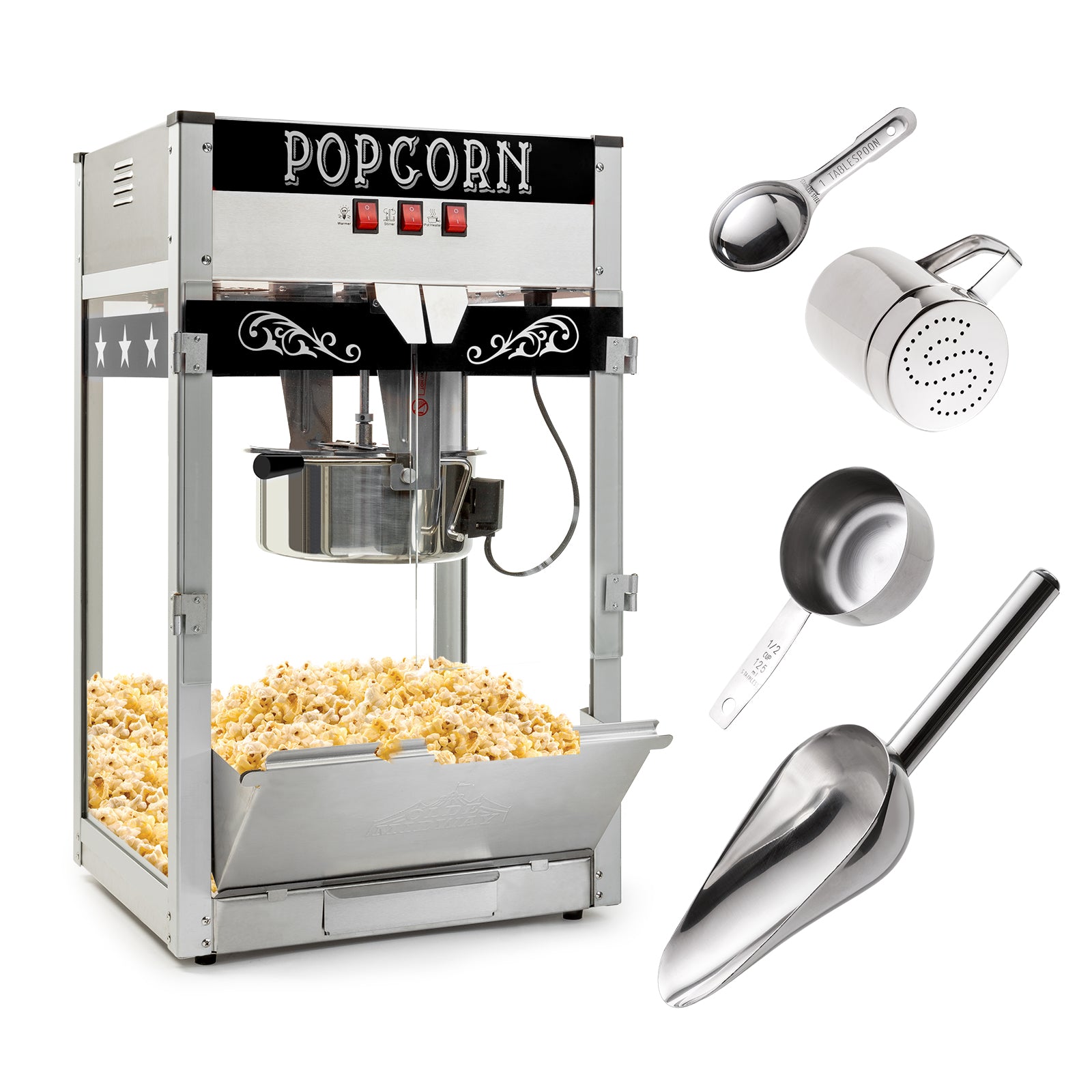 OPEN BOX - Commercial Popcorn Machine Maker Popper Countertop Style