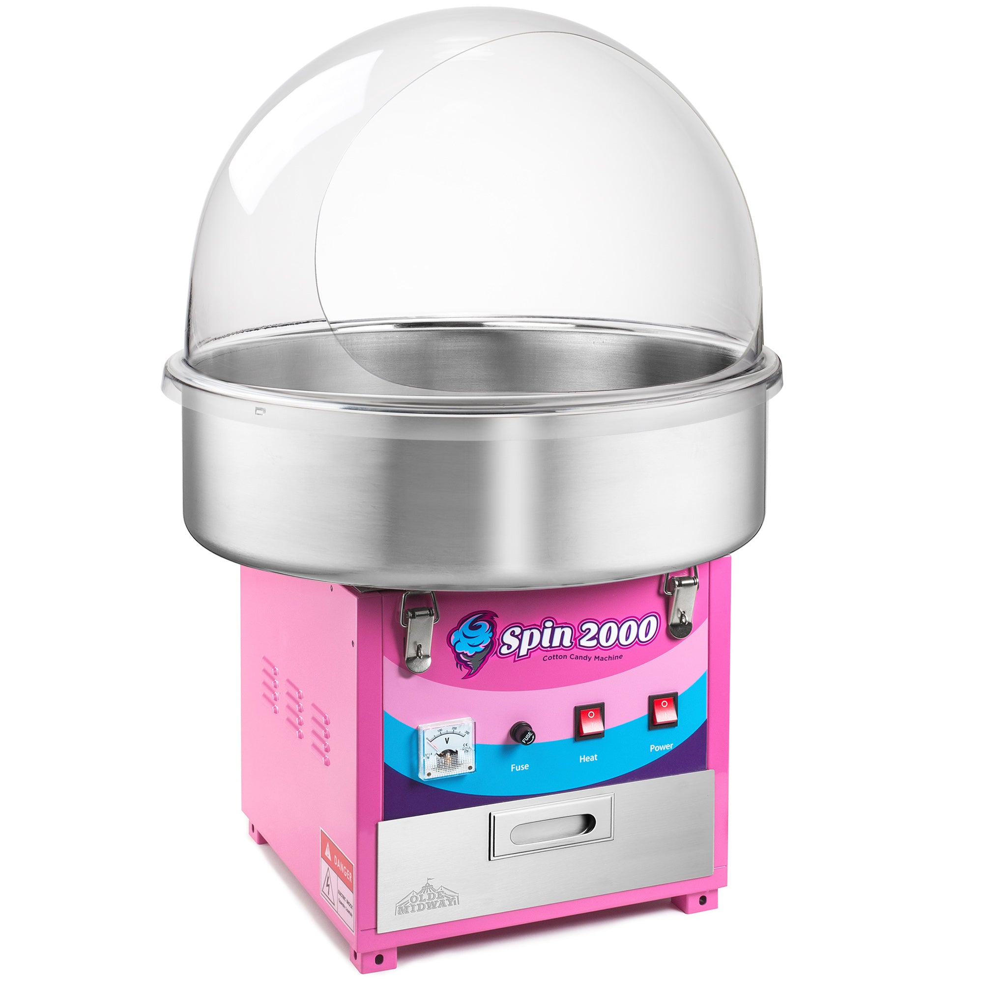 SPIN 2000 Cotton Candy Machine with Dome Cover - Olde Midway